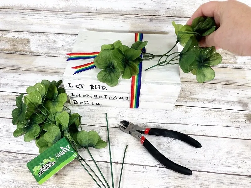 St. Patrick's Day Book Stack