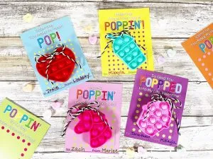 Free Printable Pop It Valentine Cards (8 Colorful Versions)
