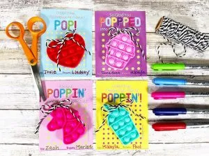 Free Printable Pop It Valentine Cards (8 Colorful Versions)
