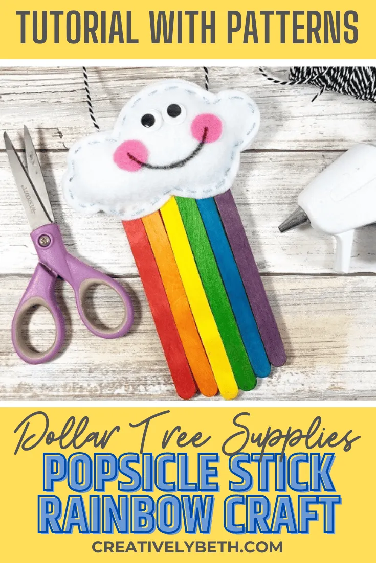 How to Create a Kawaii Rainbow from Craft Sticks