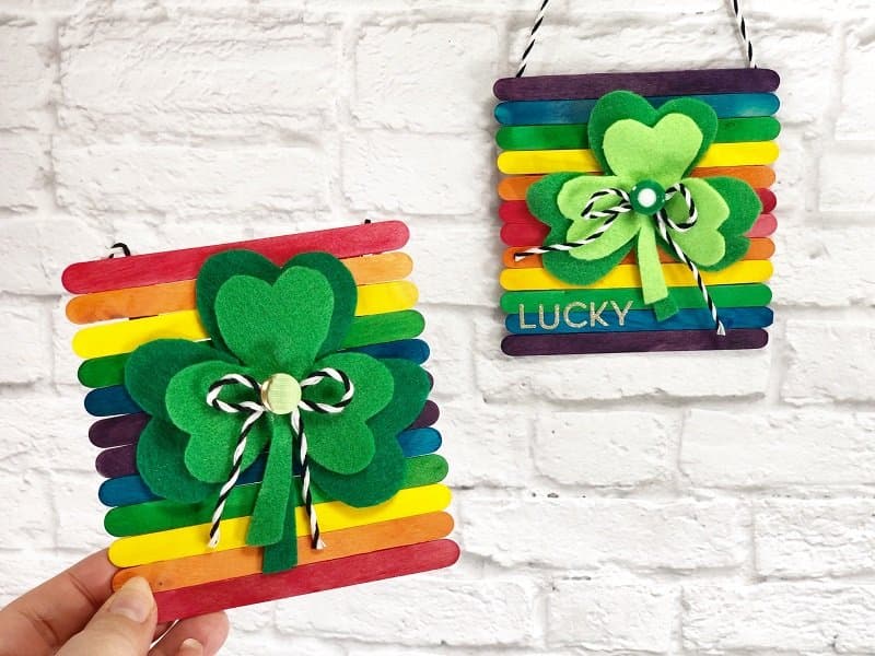 5 Minute Dollar Tree Shamrock Wands