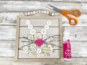 DIY Button Wall Art for Easter