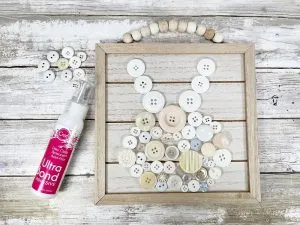 DIY Button Wall Art for Easter