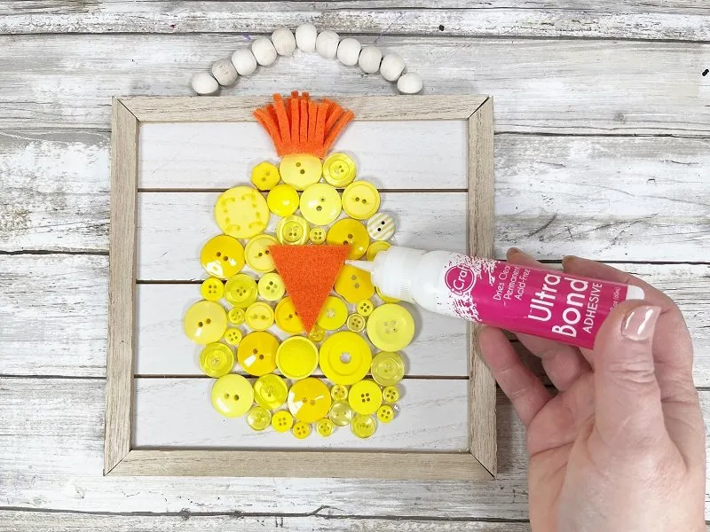 DIY Button Wall Art for Easter