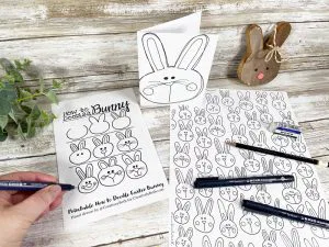 How to Doodle the Easter Bunny
