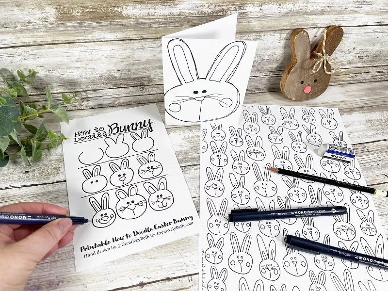 How to Doodle the Easter Bunny