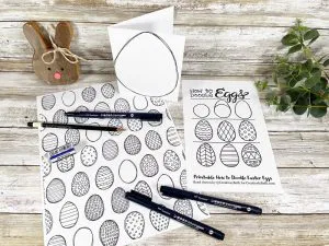 How to Doodle the Easter Bunny