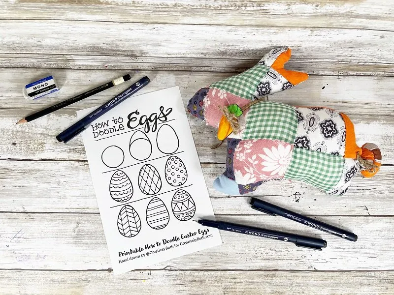 How to Doodle the Easter Bunny