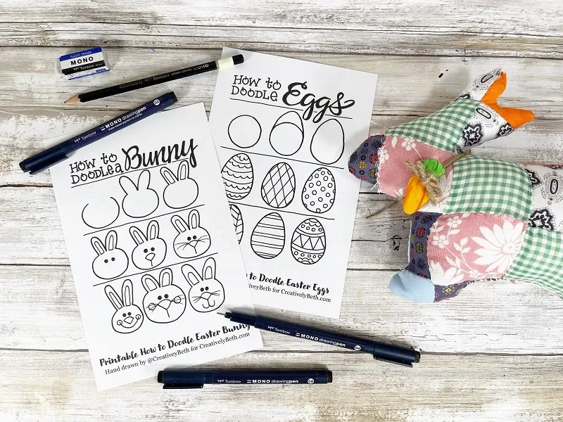 How to Doodle the Easter Bunny