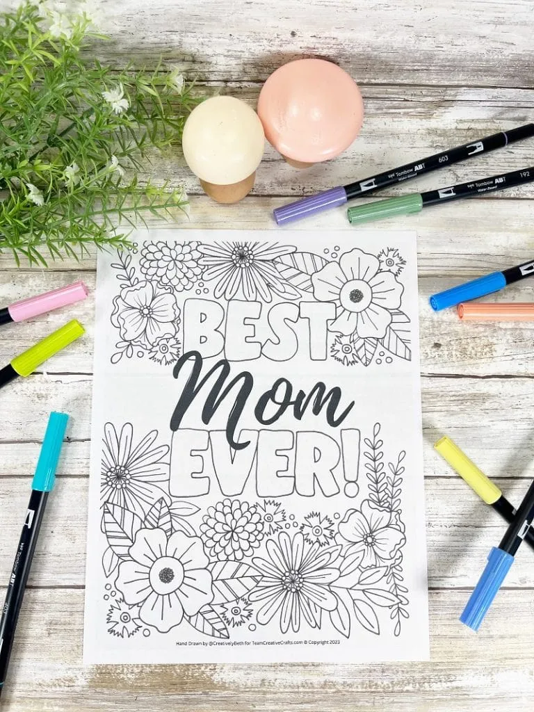 Free Printable Mothers Day Coloring Pages for Kids