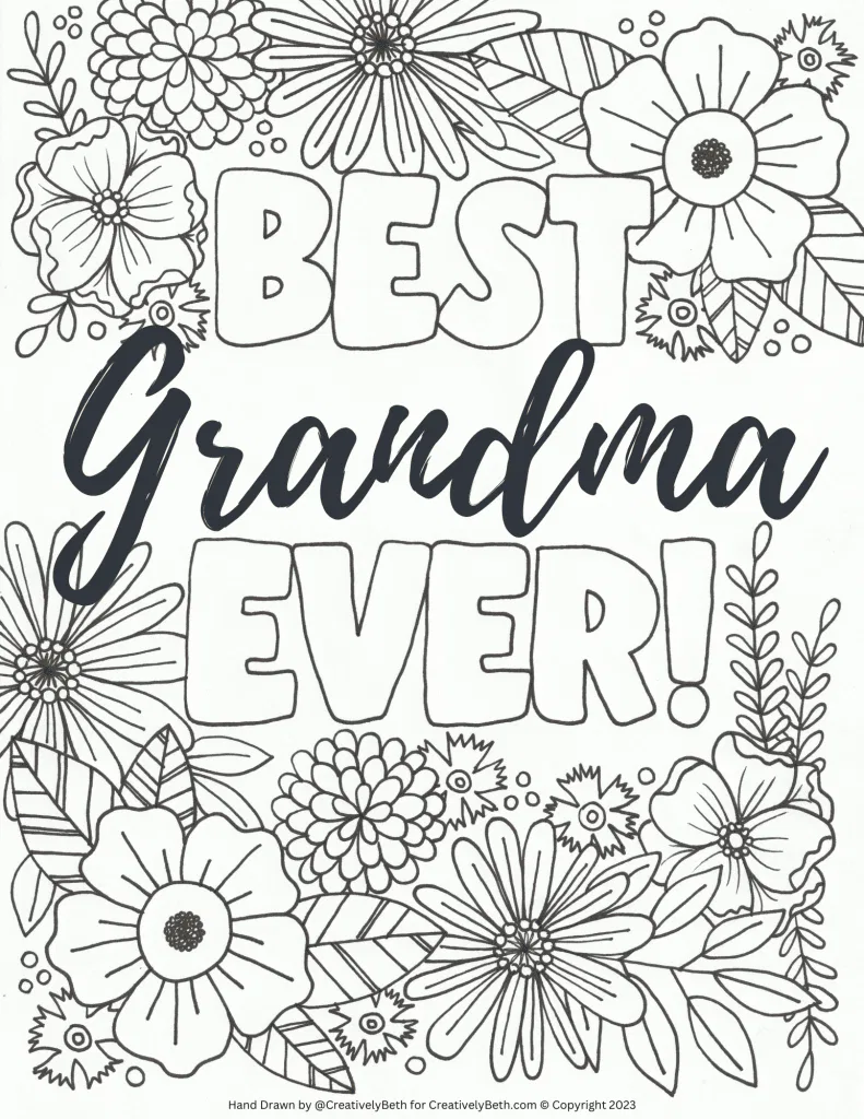 Free Printable Mothers Day Coloring Pages for Kids