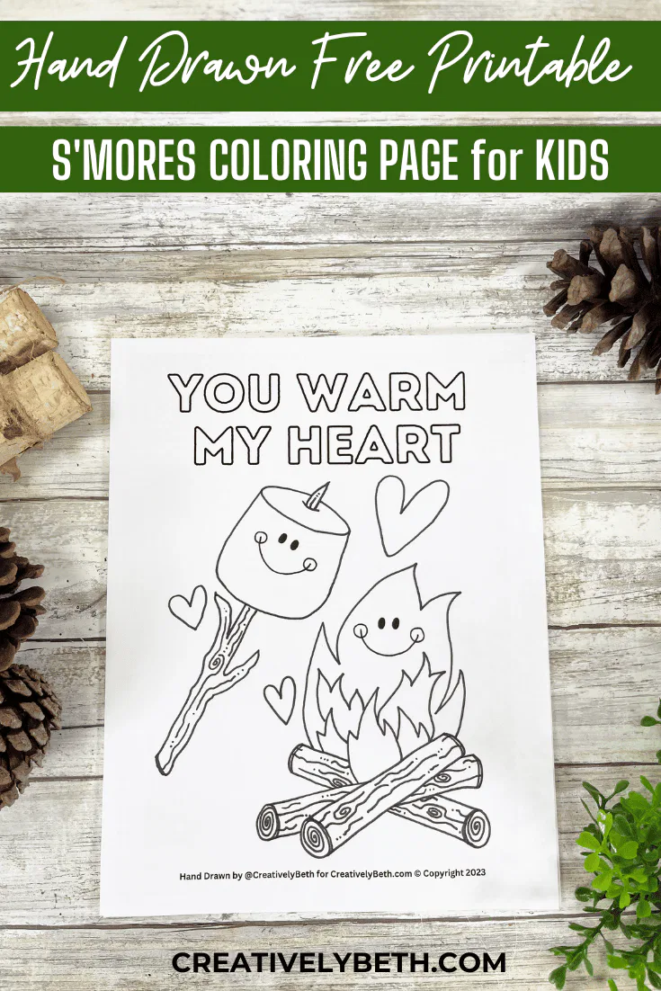 S'mores Coloring Page Free Printable