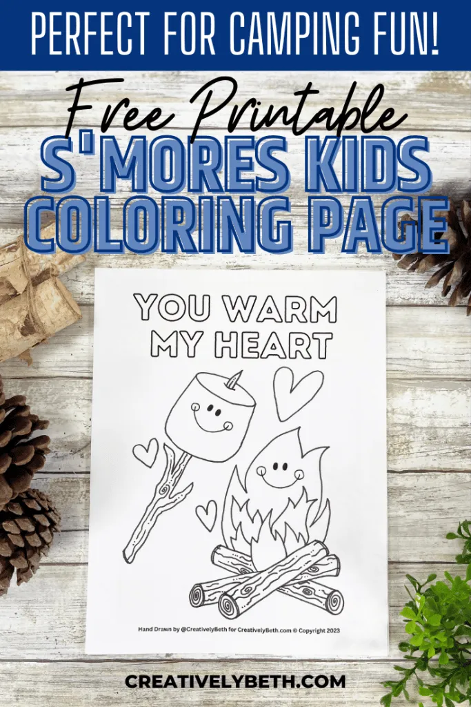 S'mores Coloring Page Free Printable