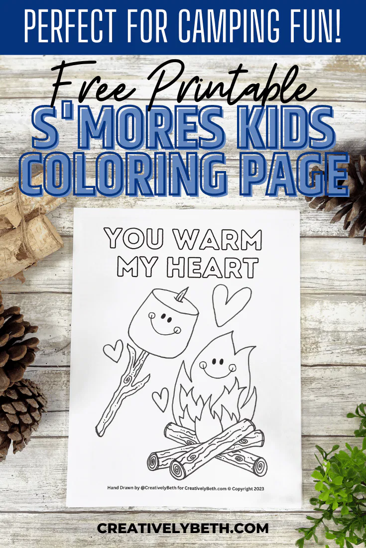 S'mores Coloring Page Free Printable