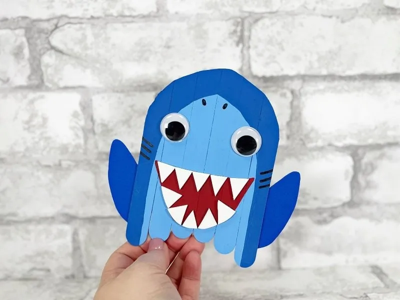 Craft Stick Shark Dollar Tree Kids Craft