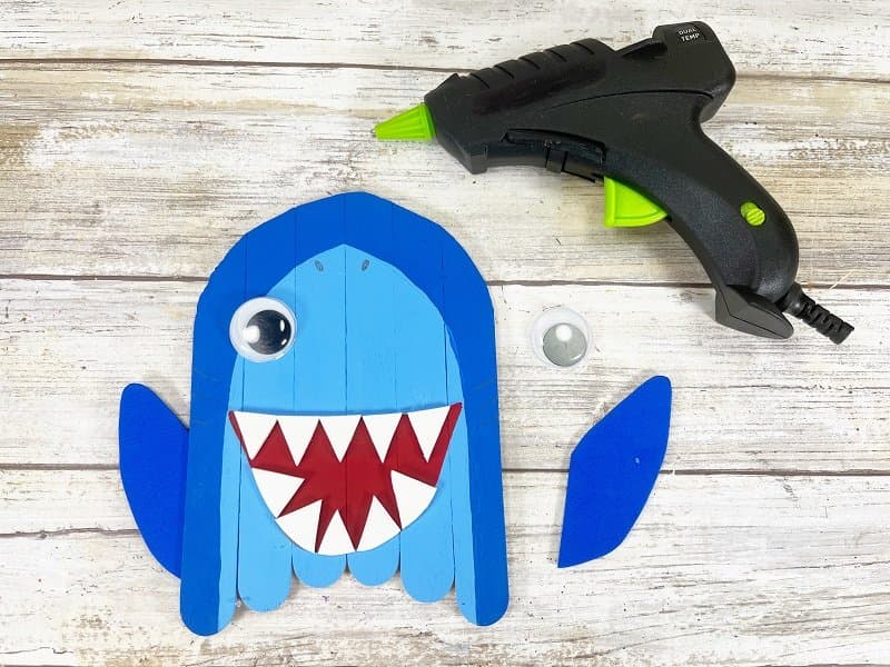 Craft Stick Shark Dollar Tree Kids Craft