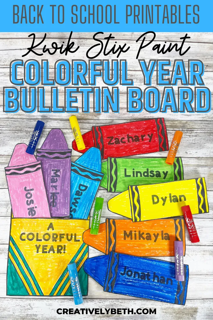 Crayon Bulletin Board Set Free Printables