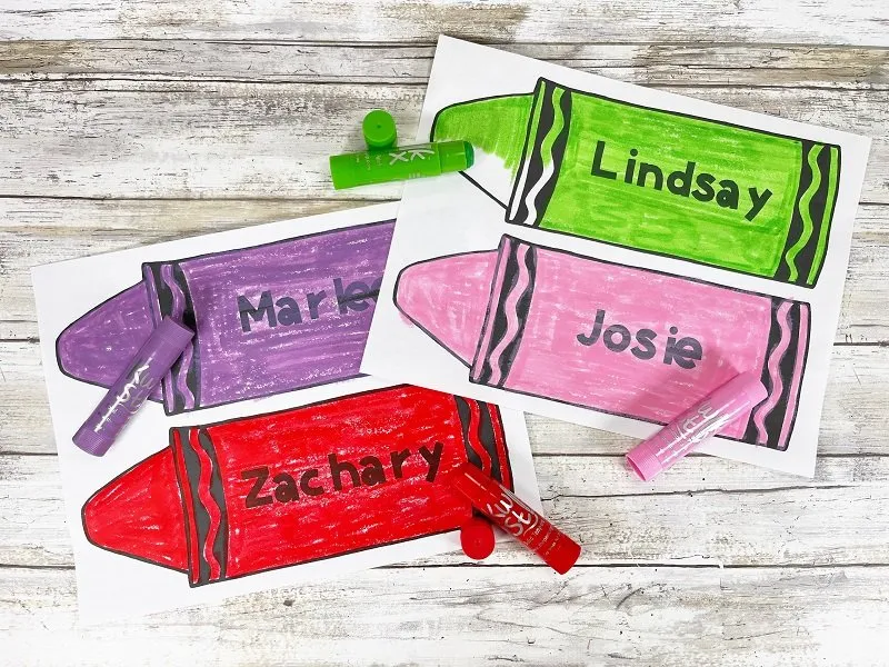Crayon Bulletin Board Set Free Printables
