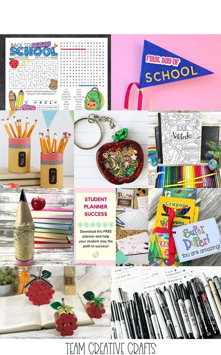 Back-to-School Notebook Cover Free Printable to Color