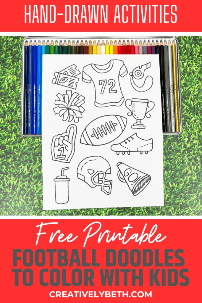 Free Printable Football Doodles