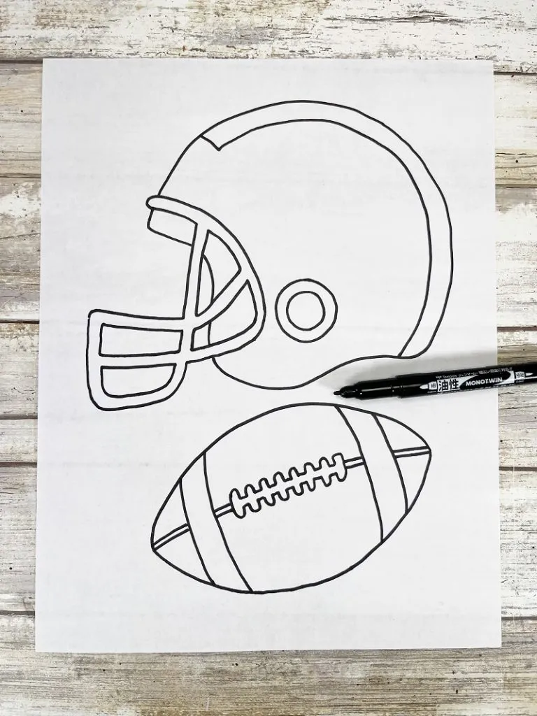 Free Printable Football Doodles