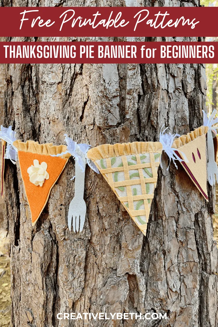 DIY Thanksgiving Pie Banner with Kunin Felt