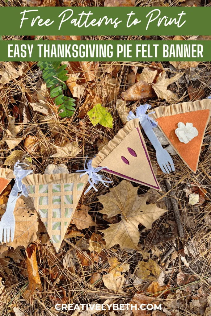 DIY Thanksgiving Pie Banner with Kunin Felt