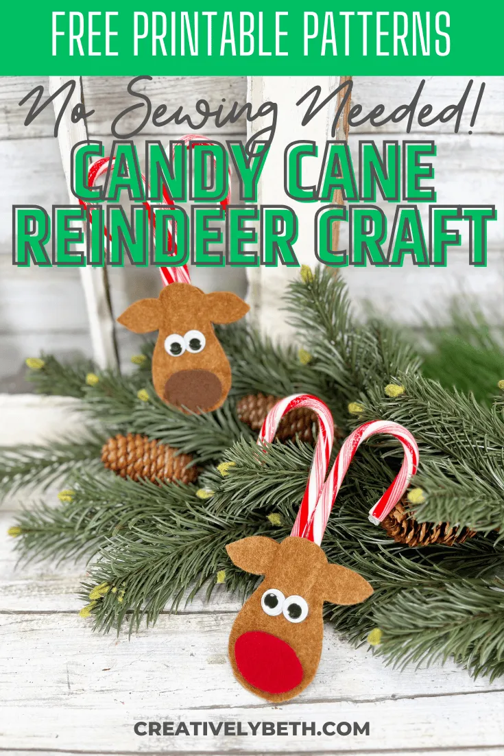 Candy Cane Reindeer Craft