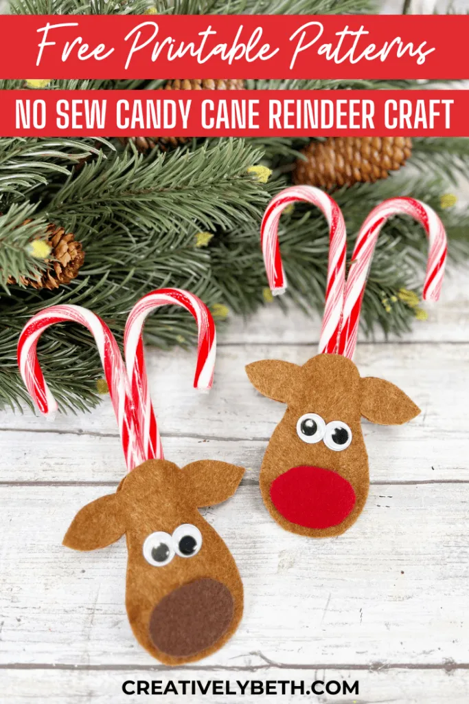 Candy Cane Reindeer Craft