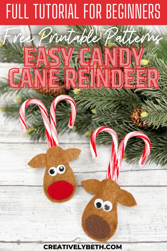Candy Cane Reindeer Craft
