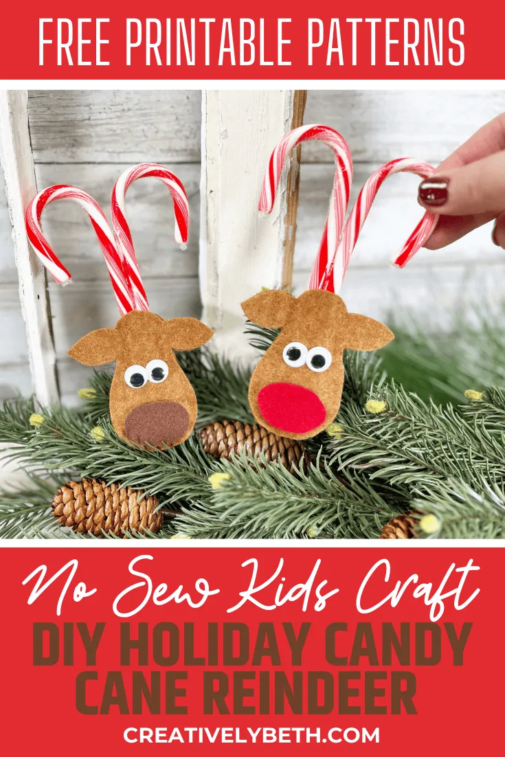 Candy Cane Reindeer Craft