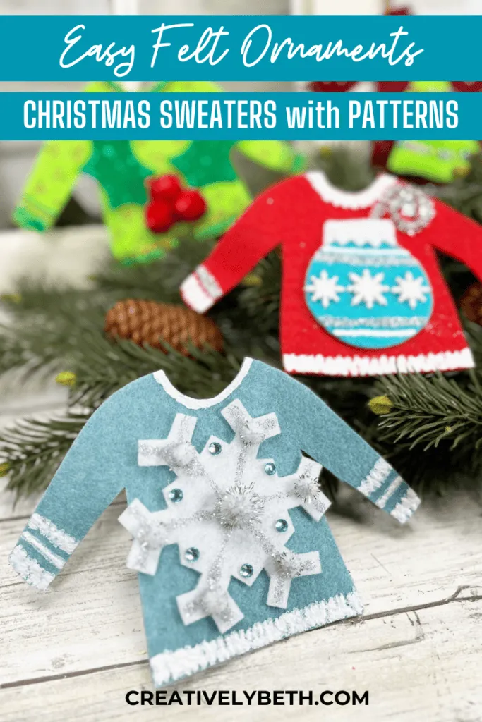 Easy Ugly Christmas Sweater Ornaments