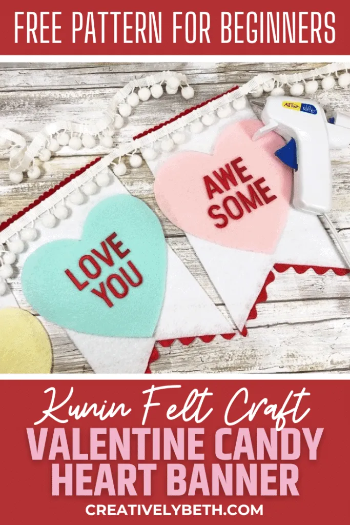 Conversation Candy Heart Banner a Valentine's Day DIY