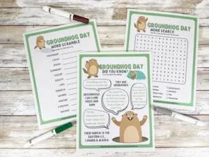 Free Groundhog Day Printables