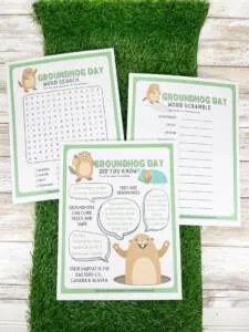Free Groundhog Day Printables
