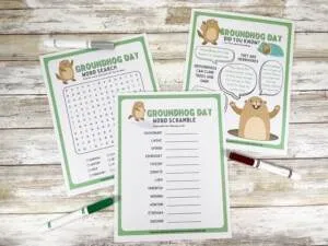Free Groundhog Day Printables
