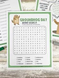 Free Groundhog Day Printables
