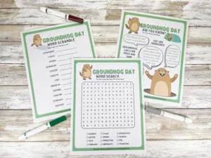 Free Groundhog Day Printables
