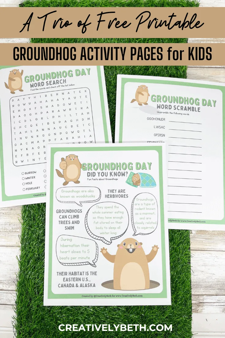 Free Groundhog Day Printables