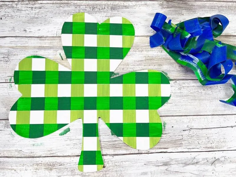 Dollar Tree Buffalo Plaid Shamrock