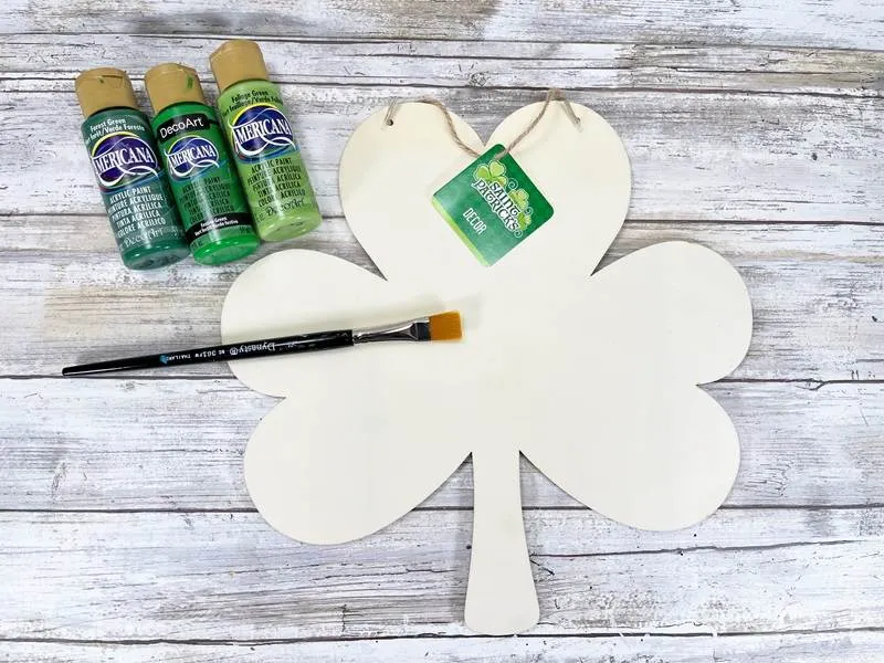 Dollar Tree Buffalo Plaid Shamrock