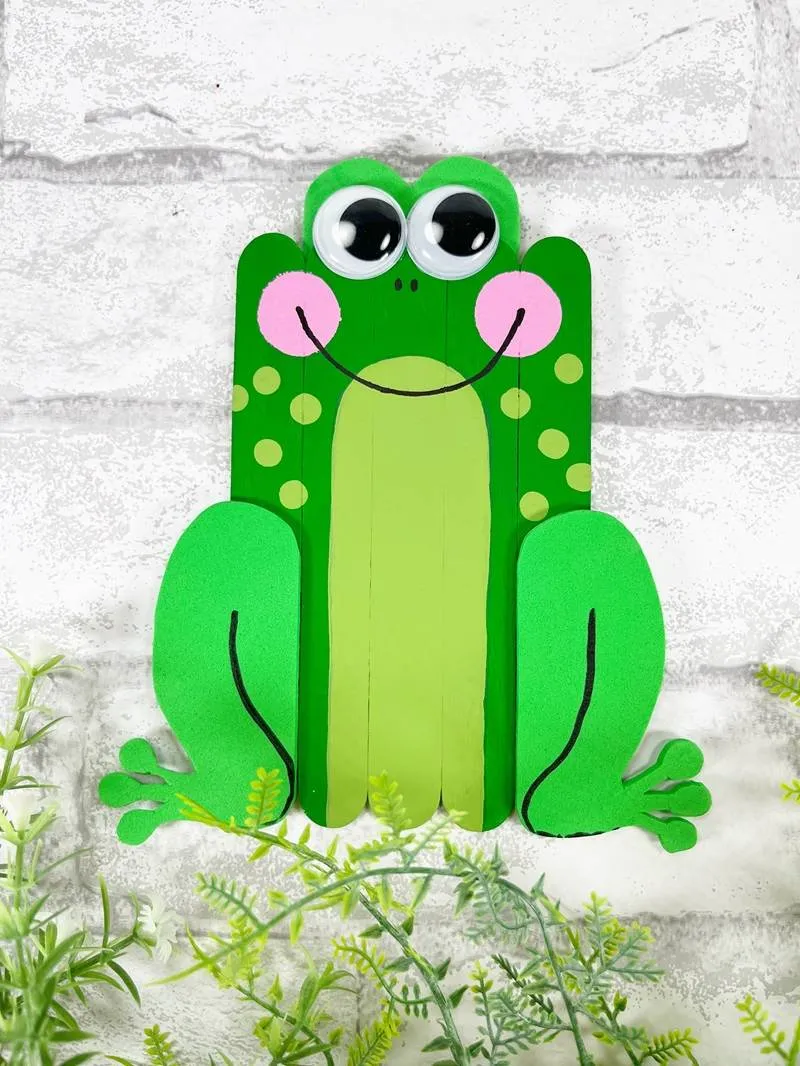 Dollar Tree Craft Stick Frog