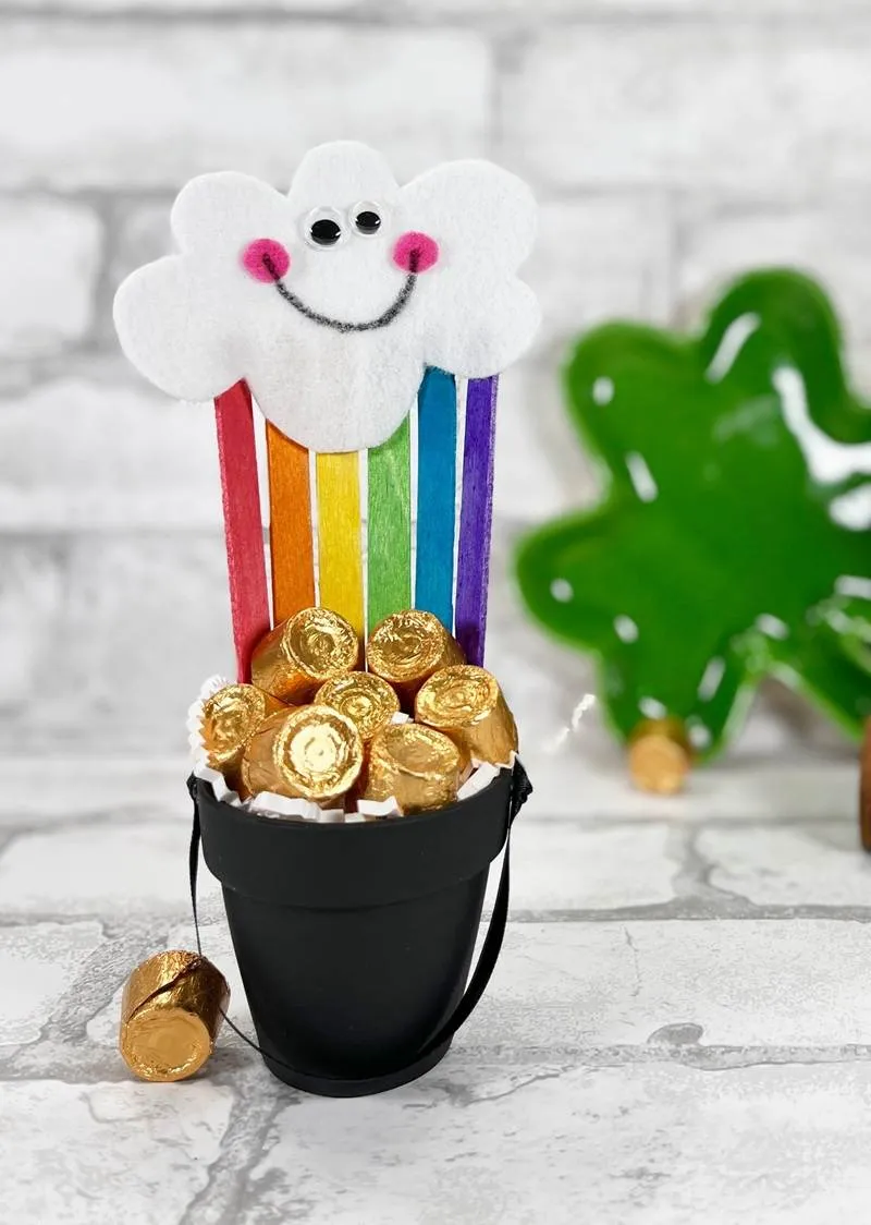 Dollar Tree Rainbow Pot of Gold