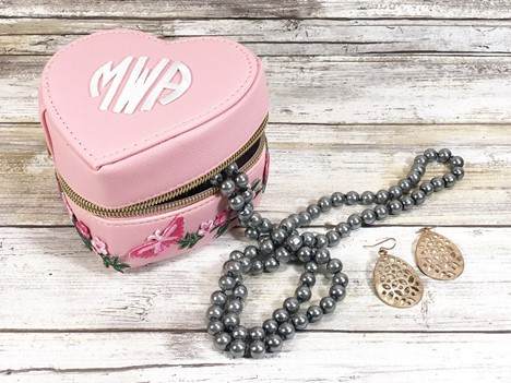 DIY Monogram Jewelry Case