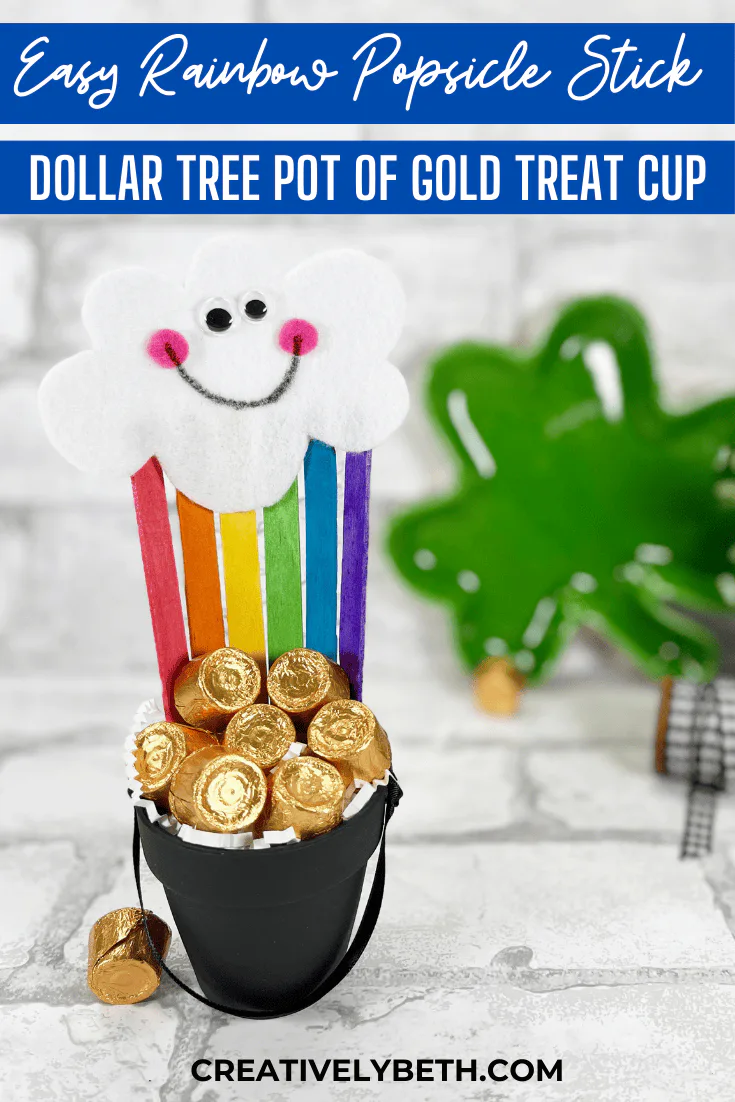 Dollar Tree Rainbow Pot of Gold
