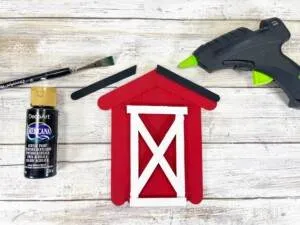 Dollar Tree Craft Stick Barn