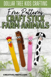 Craft Stick Farm Animals