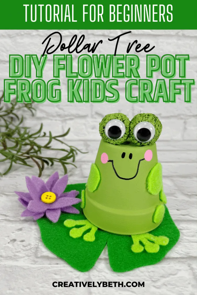 Dollar Tree Clay Pot Frog