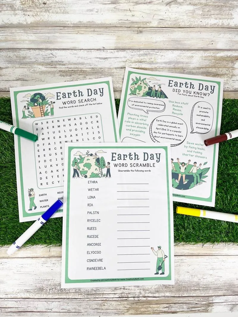 Free Earth Day Printables