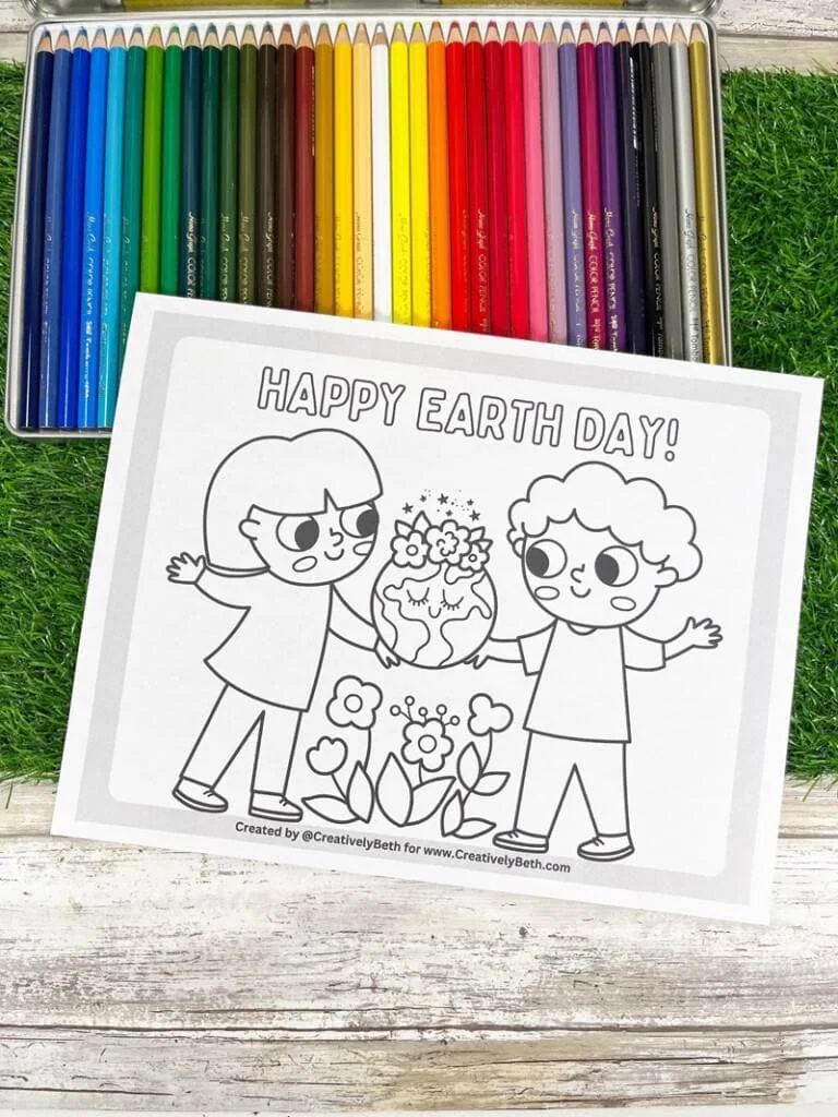 Printable Earth Day Coloring Book
